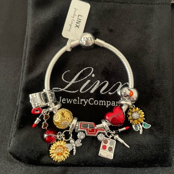 Linx | Jewelry | Linx Snake Chain Bracelet With Jeep And Sunflower ...